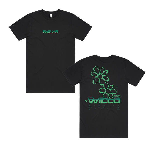 Willo and Duskus Black Tee – sound-merch.com.au