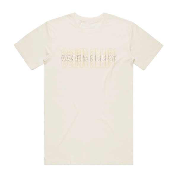 Multi Logo Tee (Natural) – sound-merch.com.au