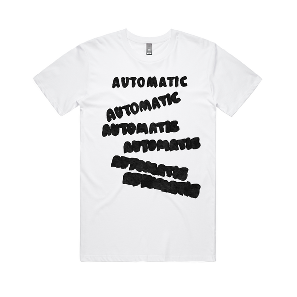 Automatic / Repeat White T-Shirt – sound-merch.com.au