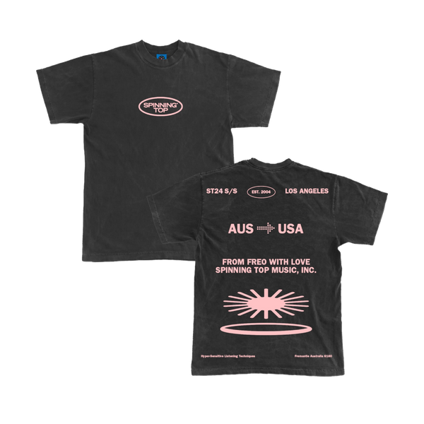 Spinning Top / Oval Faded Black T-Shirt – sound-merch.com.au