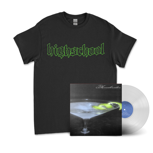 HighSchool / Accelerator 12" Transparent Clear Vinyl EP & Black T-Shir ...