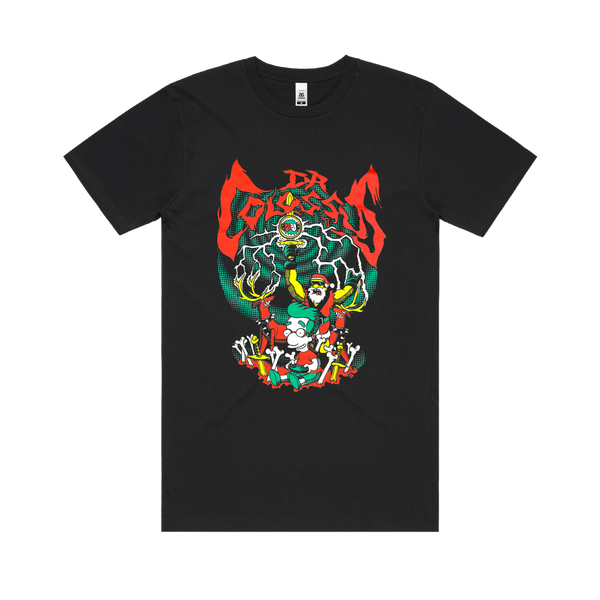 Dr. Colossus / Bonestorm Christmas Black T-Shirt (Front print Only ...
