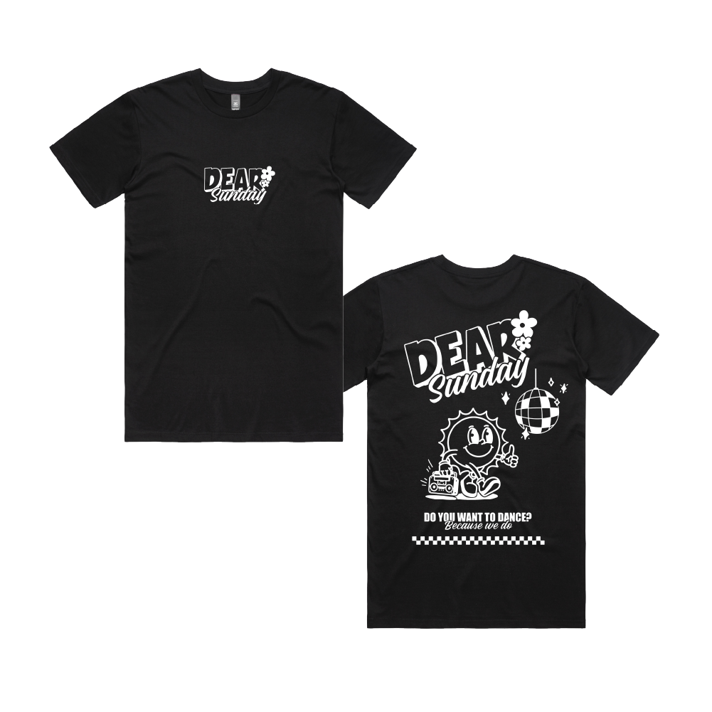 Dear Sunday / Black T-Shirt – sound-merch.com.au