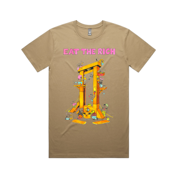 Eat the Rich / Sand T-Shirt – sound-merch.com.au
