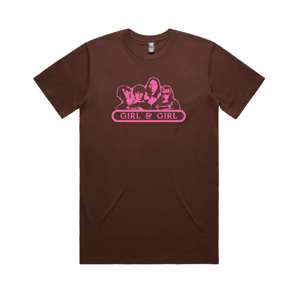 Girl and Girl / GAG Brown T-Shirt – sound-merch.com.au