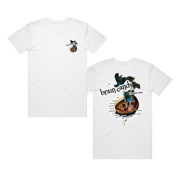 Hockey Dad / Brain Candy T-Shirt White – sound-merch.com.au