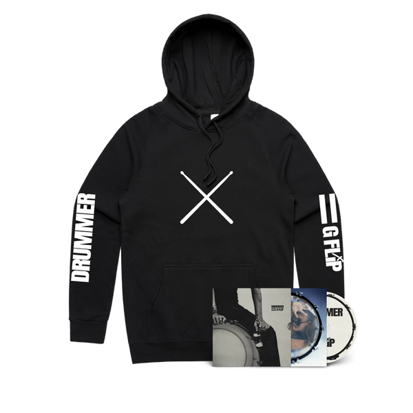 G Flip / Drummer CD & Black Hoodie Bundle – sound-merch.com.au