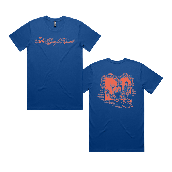 The Jungle Giants / Regional Tour Tee Blue – sound-merch.com.au