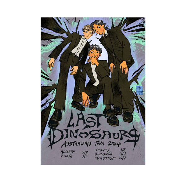 Last Dinosaurs / Signed Tour Poster – sound-merch.com.au