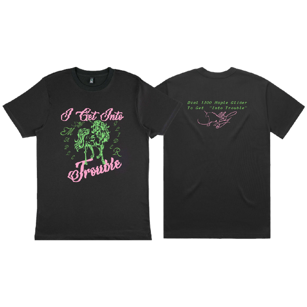 Maple Glider / Bionic Unicorn - Faded Black T-Shirt – sound-merch.com.au