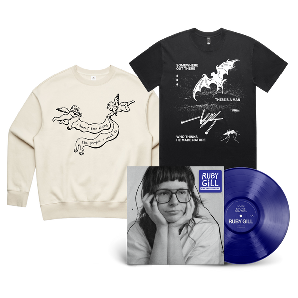 Ruby Gill / Some Kind Of Control Royal Blue LP Vinyl, Bat T-Shirt & Ch ...