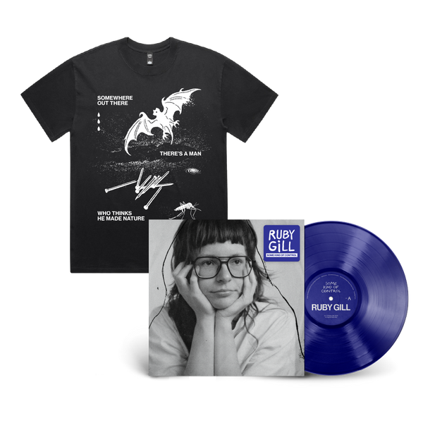 Ruby Gill / Some Kind Of Control Royal Blue LP Vinyl & There's A Man B ...
