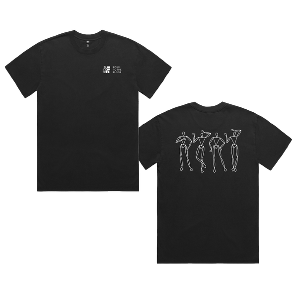 Solomun / Four to the Floor Tee Black – sound-merch.com.au