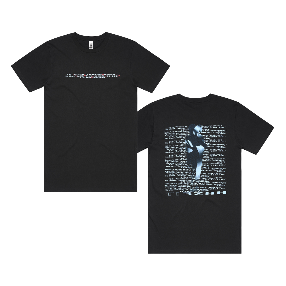 Tirzah / Tour Tee Black – sound-merch.com.au