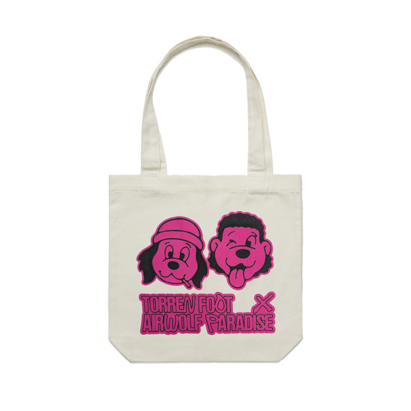 TORREN FOOT x AIRWOLF PARADISE / White Tote Bag – sound-merch.com.au