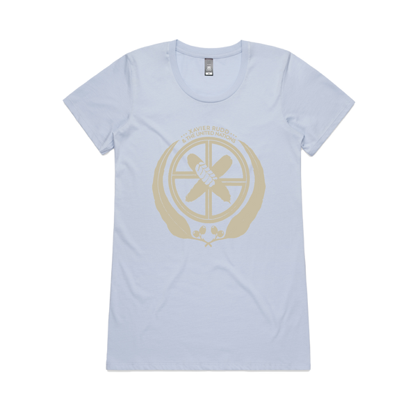 United Nations / Womens Blue T-Shirt – sound-merch.com.au