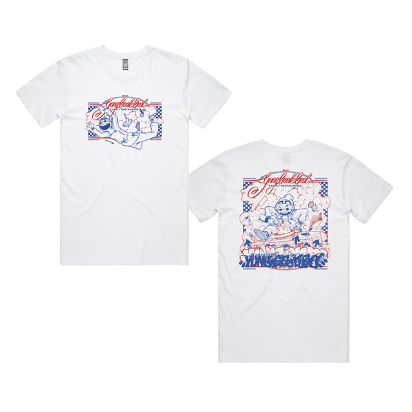 Yung Cook God / White Tee – sound-merch.com.au