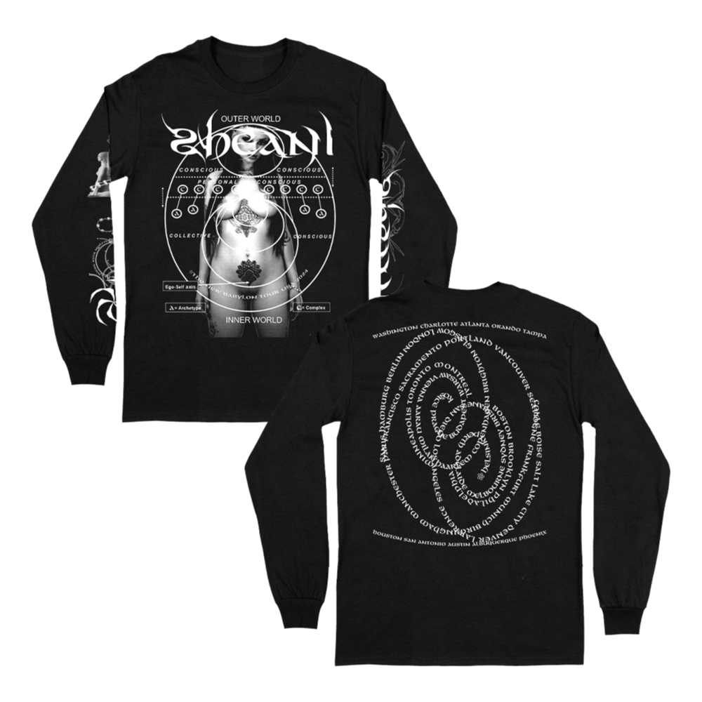 Zheani / Body Tour Dates Black Longsleeve – sound-merch.com.au