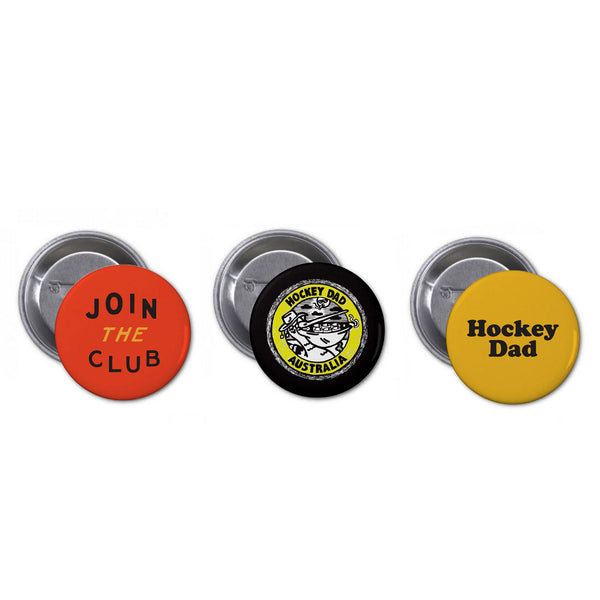 Hockey Dad / Pin / Badge Set – sound-merch.com.au