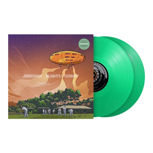 Jebediah / Slightly Odway 2xLP Translucent Green Vinyl – sound-merch.com.au