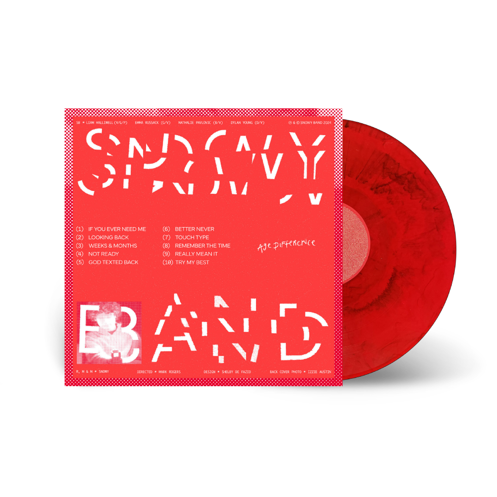 Snowy Band / Age Difference LP Regrind Red Vinyl – sound-merch.com.au