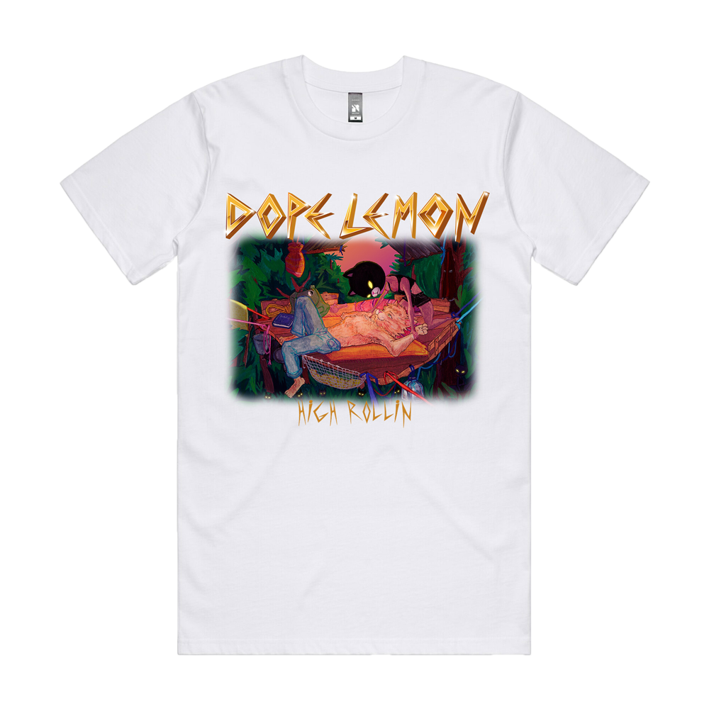 Dope Lemon / High Rollin / White T-Shirt – sound-merch.com.au