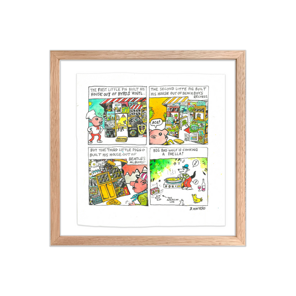 The First Little Pig / Framed Original – sound-merch.com.au