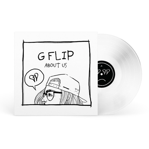 G FLIP / About Us LP White Vinyl Repress – sound-merch.com.au
