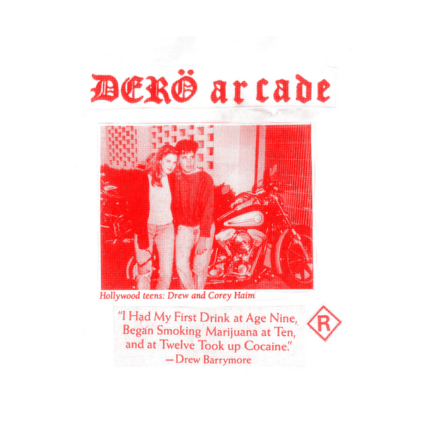 Dero Arcade 'Drew And Corey' / White & Red T-shirt – sound-merch.com.au