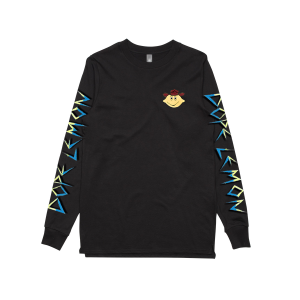 Dope Lemon 'Cowboy Lemonhead' Black Longsleeve T-shirt – sound-merch.com.au