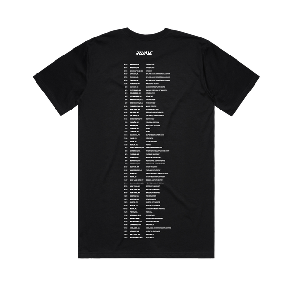 Flume / Tour Dates Tee / Black T-Shirt – sound-merch.com.au