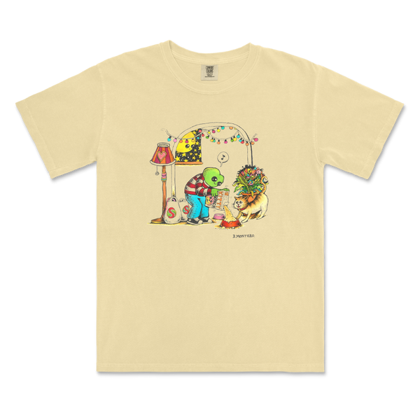 Froggy Kitty Crunch / Butter T-shirt – sound-merch.com.au
