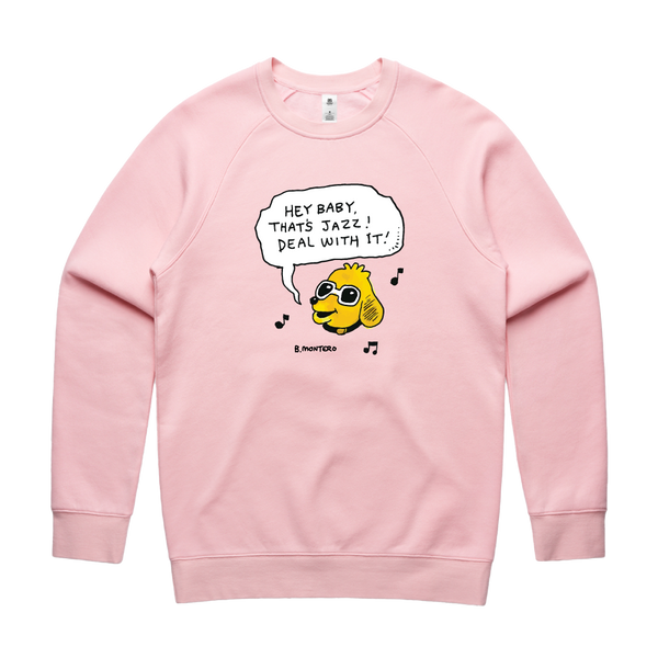 Hey Baby That's Jazz! / Crew Neck Jumper – sound-merch.com.au