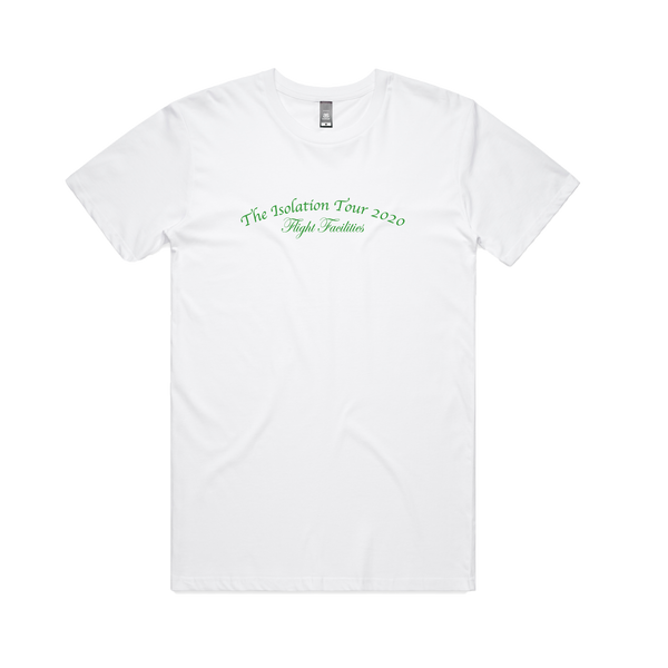 Flight Facilities 'Isolation Tour' White T-Shirt – sound-merch.com.au