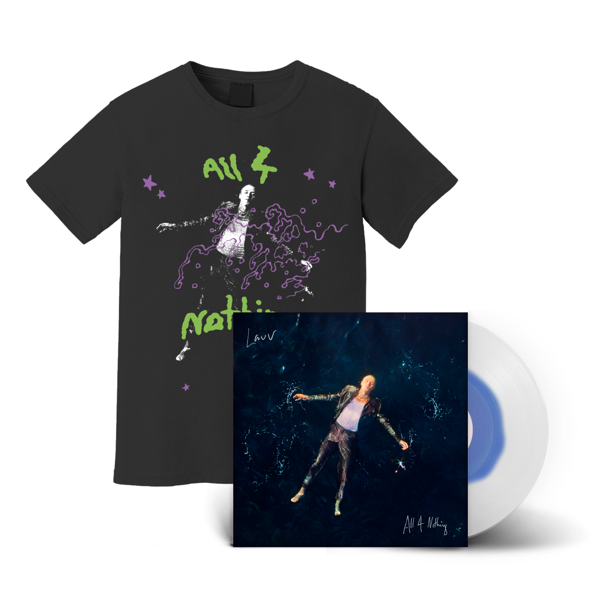 All 4 Nothing / Black T-Shirt & Vinyl LP Bundle – sound-merch.com.au