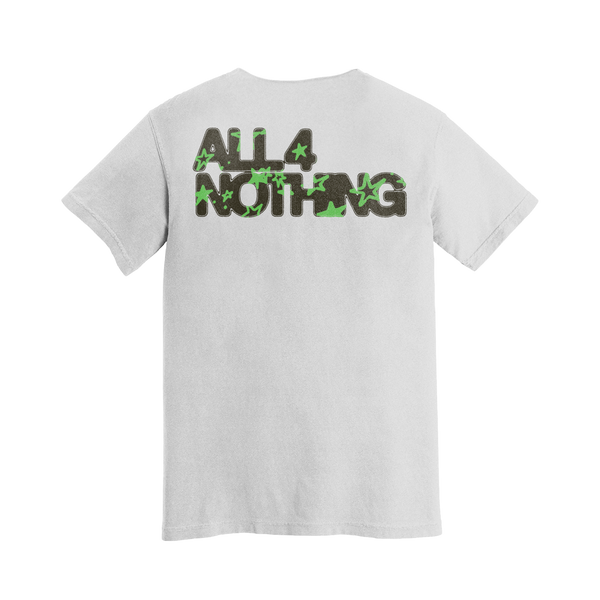 All 4 Nothing / White T-Shirt – sound-merch.com.au