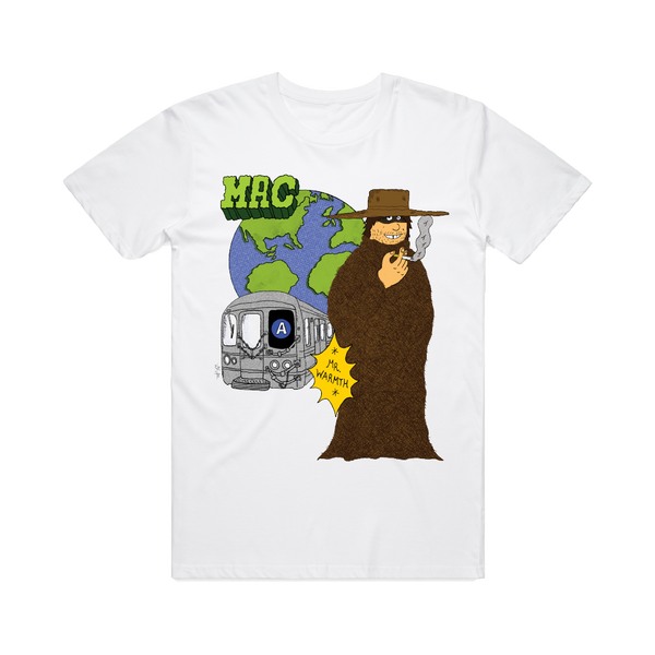 Mr Warmth / White T-shirt – sound-merch.com.au