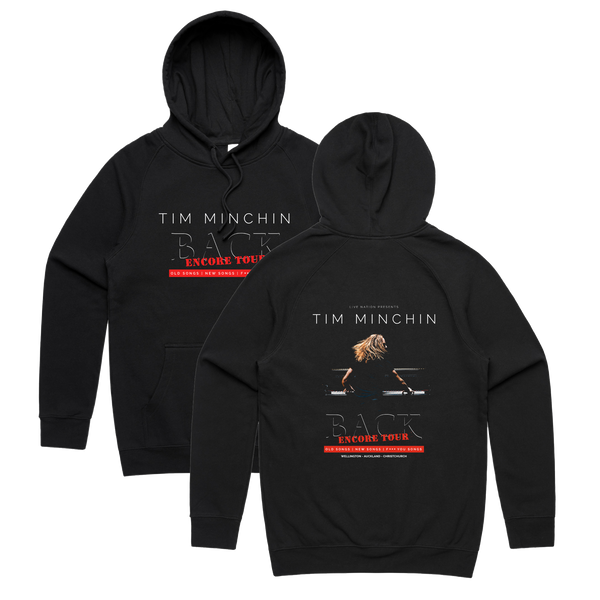 Tim Minchin / NZ Tour Black Hoodie – sound-merch.com.au