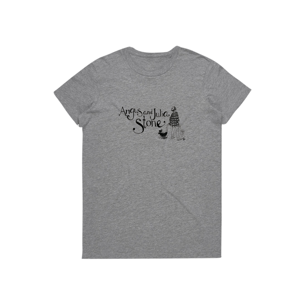 Angus & Julia Stone Vintage Collection / Logo / Women's Grey T-shirt ...