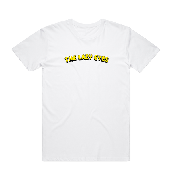 The Lazy Eyes / Logo White T Shirt – sound-merch.com.au