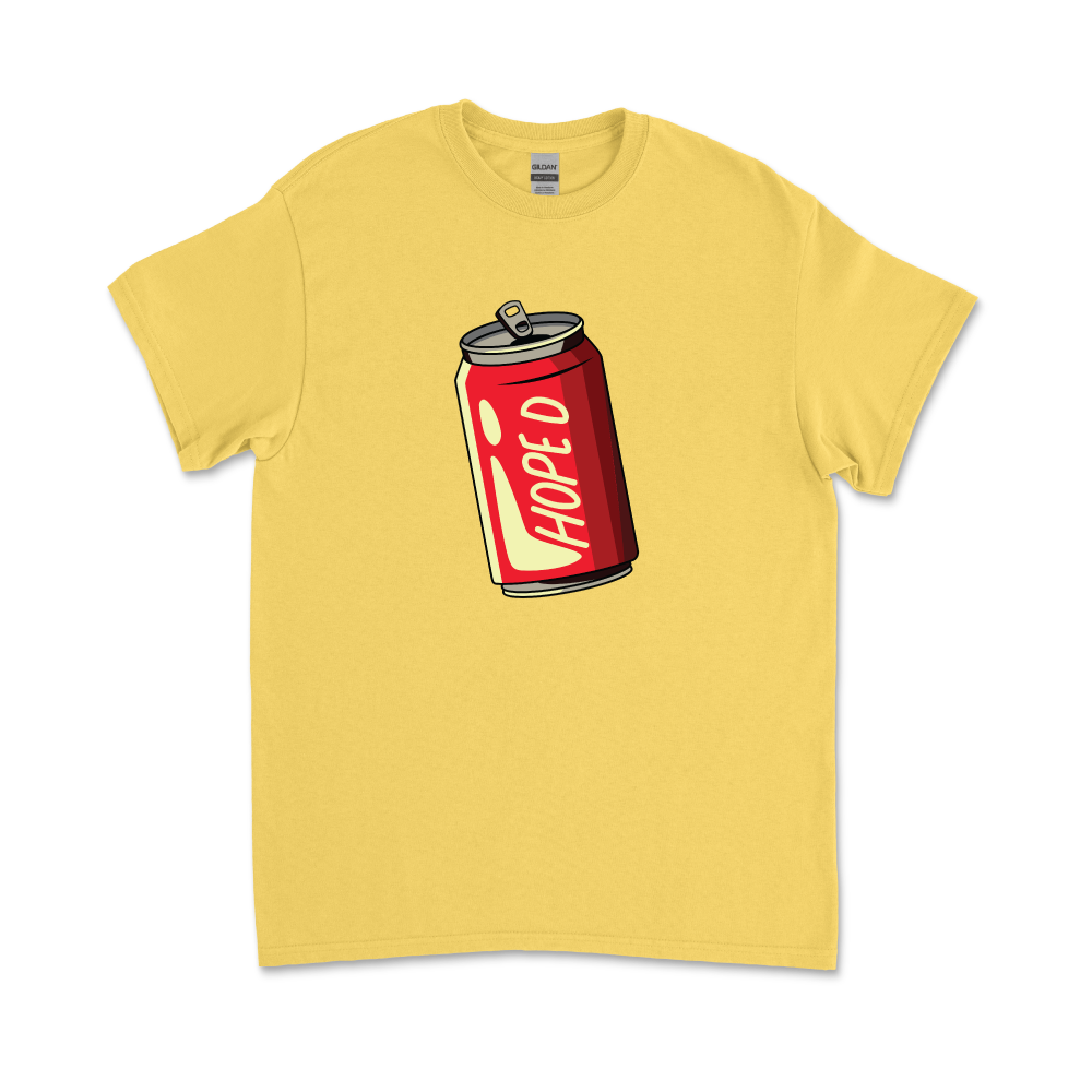 Hope D / Yellow Coke Can T-Shirt – sound-merch.com.au