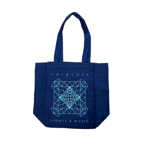 Lights & Music / Blue Tote Bag – sound-merch.com.au