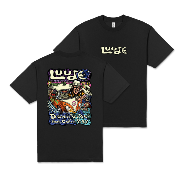 LUUDE / Down Under / Glow In The Dark / Black T-Shirt – sound-merch.com.au