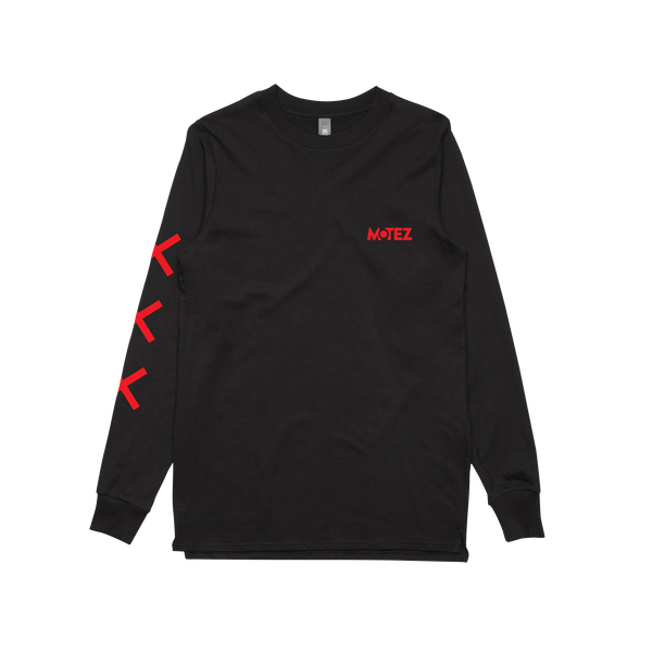 Motez 'Logo' / Black Longsleeve T-shirt – sound-merch.com.au