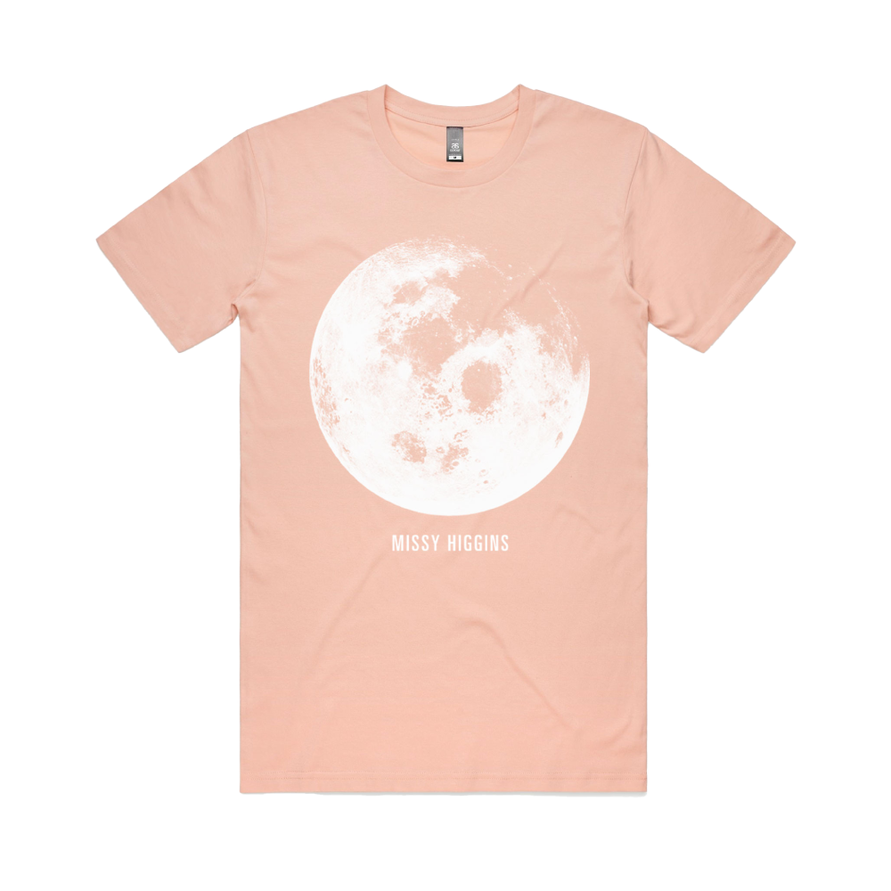 Missy Higgins / Moon Pink T-Shirt Mens – sound-merch.com.au